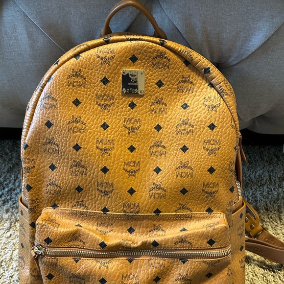 MCM | Bags | Authentic Large Mcm Backpack Like New | Poshmark